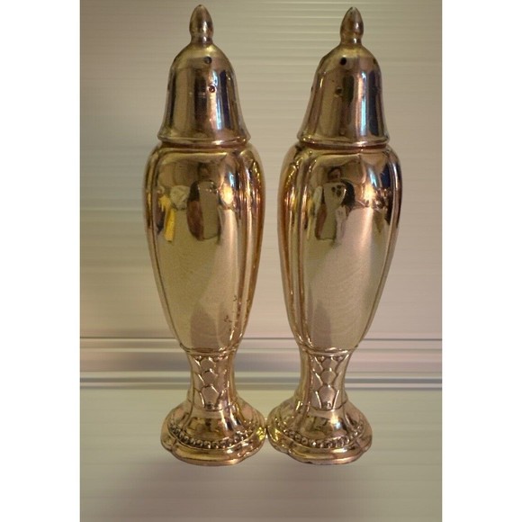 Oneida | Kitchen | Vintage 881 Oneida Ornate Gold Plate Salt And Pepper ...